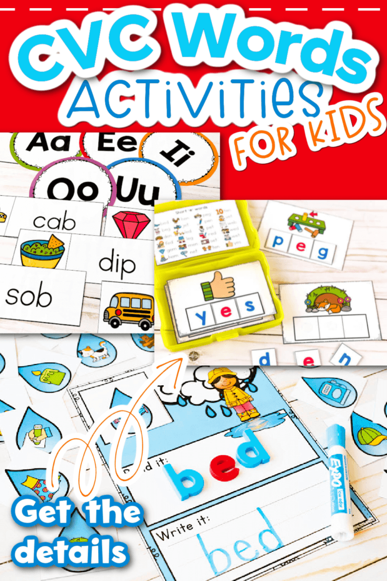 Free Printable Valentine's Day CVC Word Building Mat