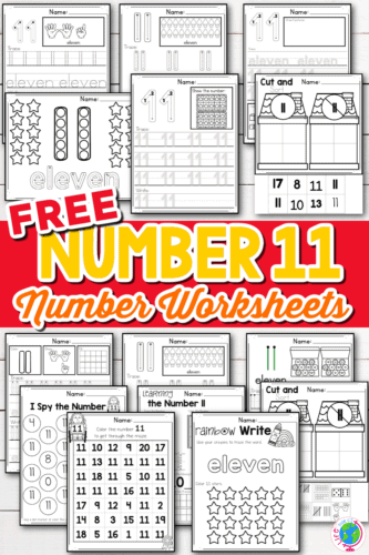 Free Printable Number 11 Worksheets