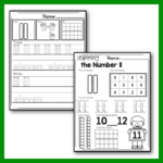 Free Printable Number 11 Worksheets
