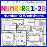Free Printable Number 12 Worksheets