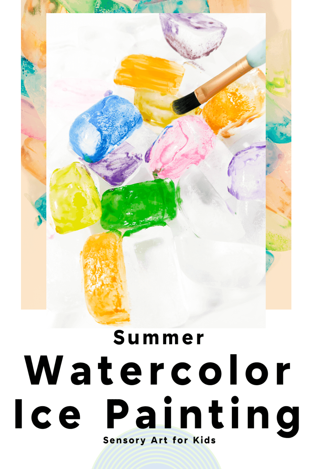 Summer Ice Cube Painting Project for Kids