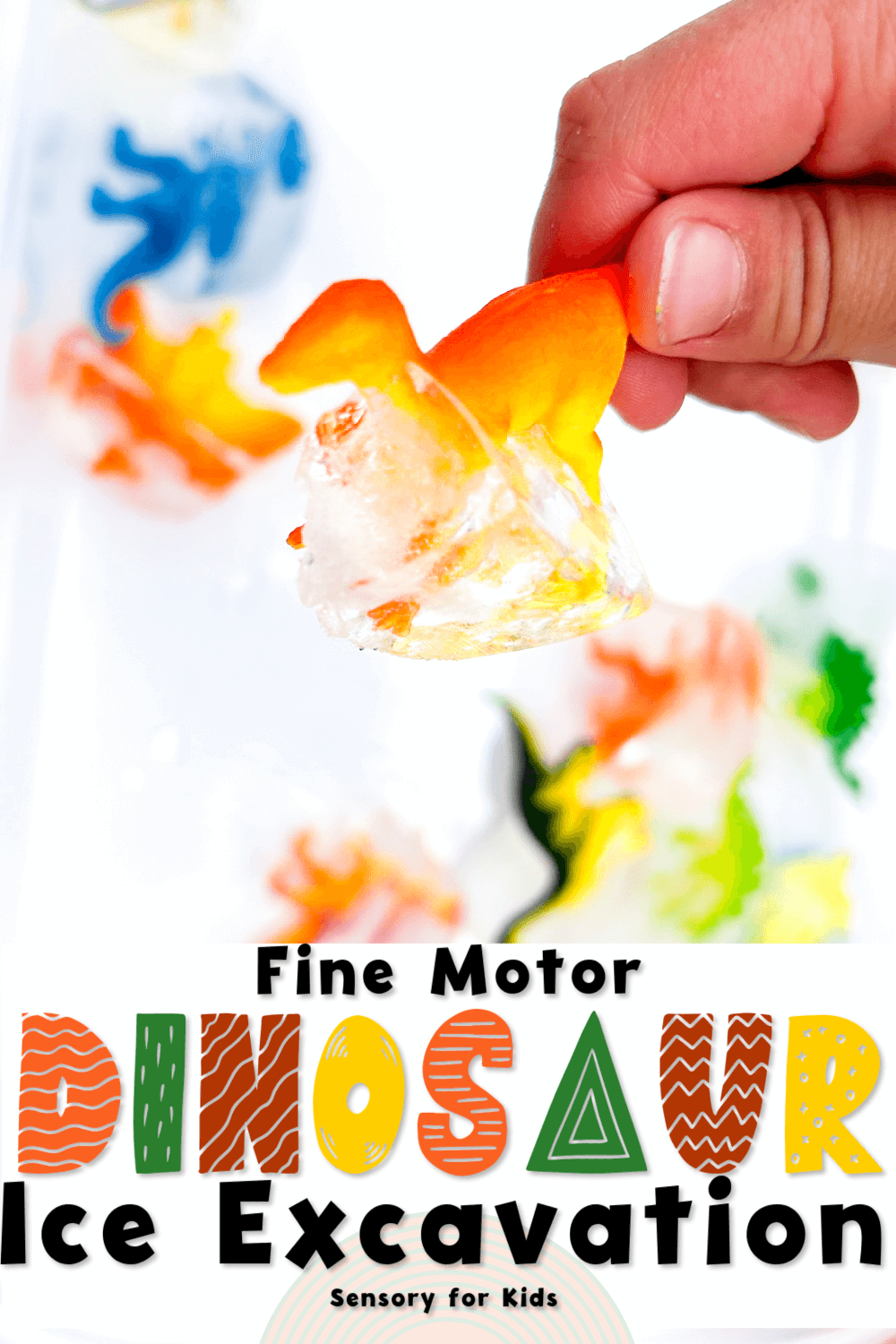 Exciting Dinosaur Excavation Ice Activity for Preschoolers