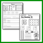 Free Printable Number 15 Worksheets