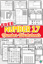 Free Printable Number 17 Worksheets