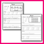 Free Printable Number 17 Worksheets