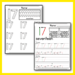Free Printable Number 17 Worksheets