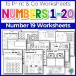 Free Printable Number 15 Worksheets