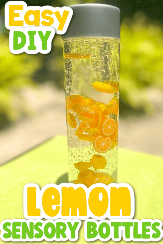 How to Make Easy Lemon Sensory Bottles for Summer