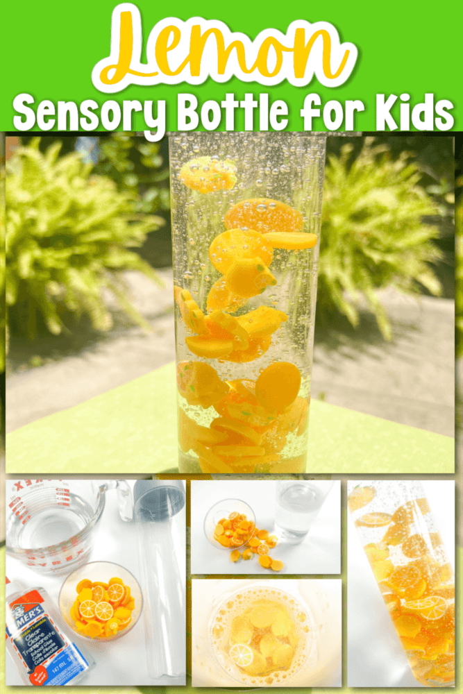 How to Make Easy Lemon Sensory Bottles for Summer