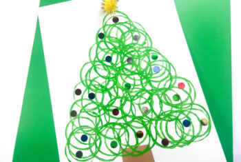 Beautiful Christmas Tree Toilet Paper Roll Craft for Kids 🎄
