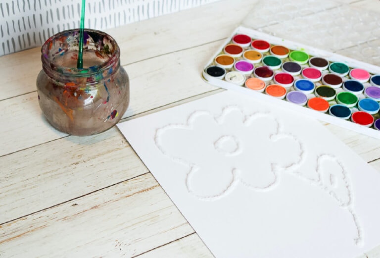 Spring Flower Salt Painting for Kids – Life Over C's