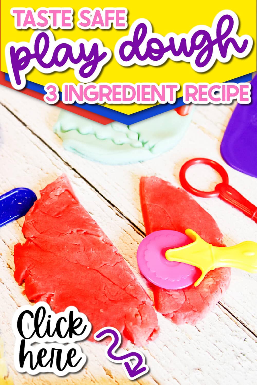 Easy 3-Ingredient Taste Safe Play Dough Recipe for Kids