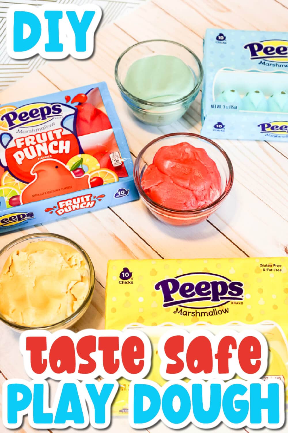Easy 3-Ingredient Taste Safe Play Dough Recipe for Kids