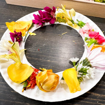 Beautiful Spring Flower Paper Plate Wreath for Kids 🌺