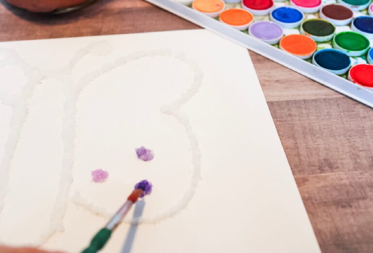 Fun Butterfly Salt Painting Art for Kids