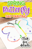 Fun Butterfly Salt Painting Art for Kids