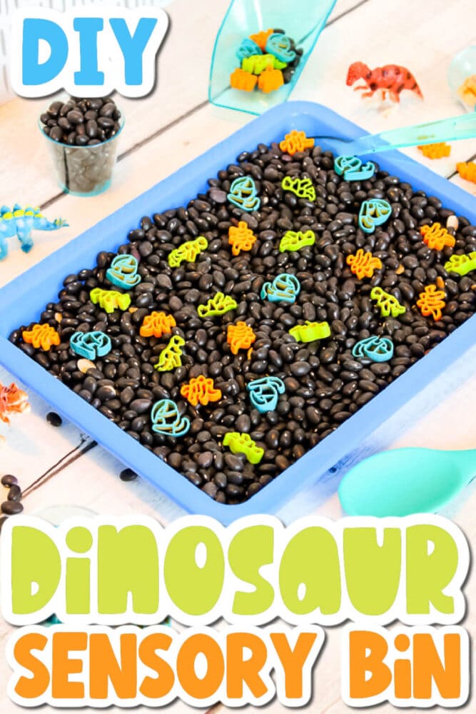 Easy Dinosaur Pasta Sensory Bin for Kids 🦖🦕