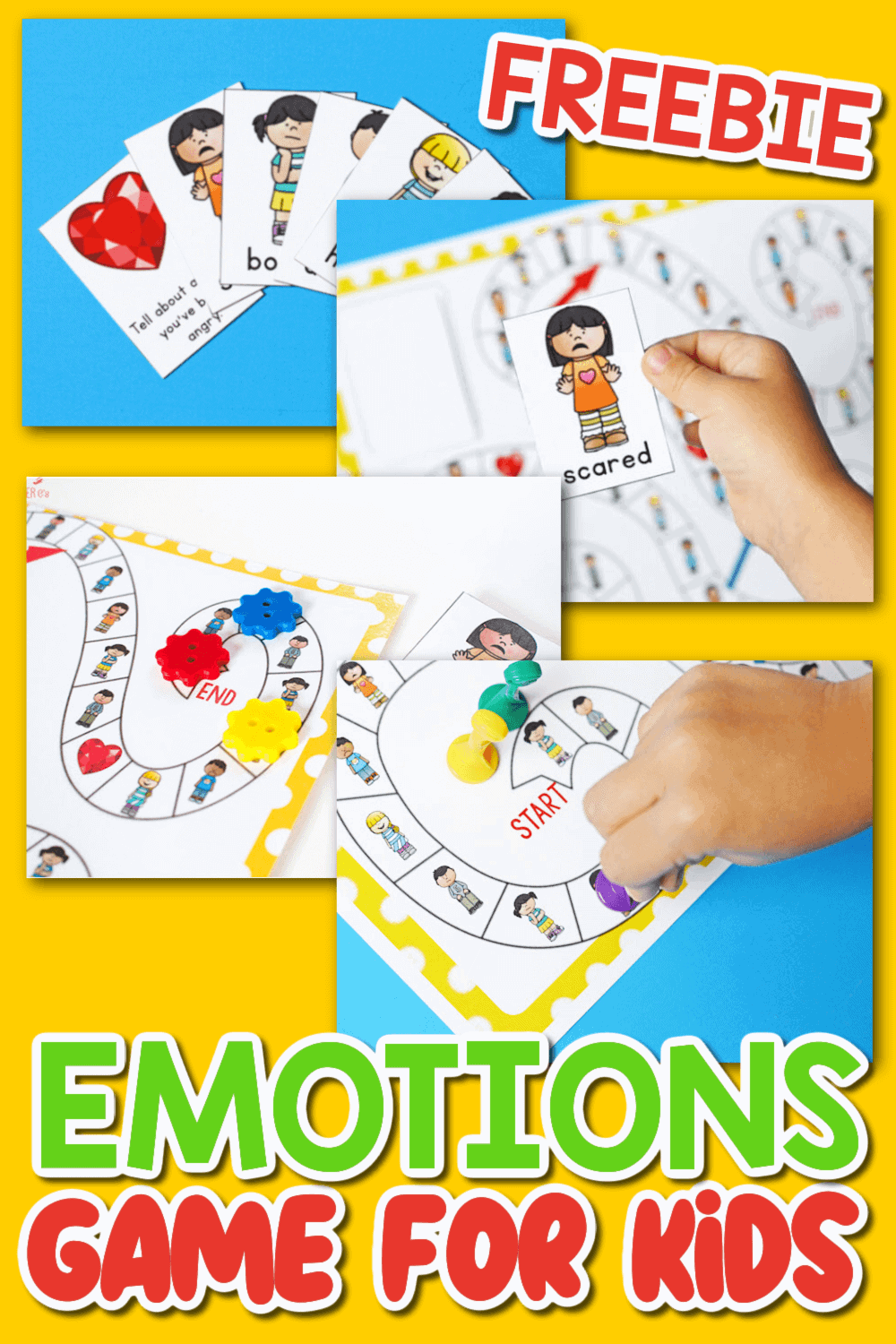 Free Printable Emotions Board Game for Kids