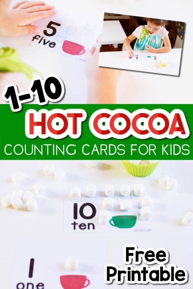 Free Printable Marshmallow Counting Cards for Preschool