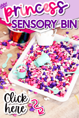 Exciting Princess Sensory Bin with Dyed Beans 👑🪄