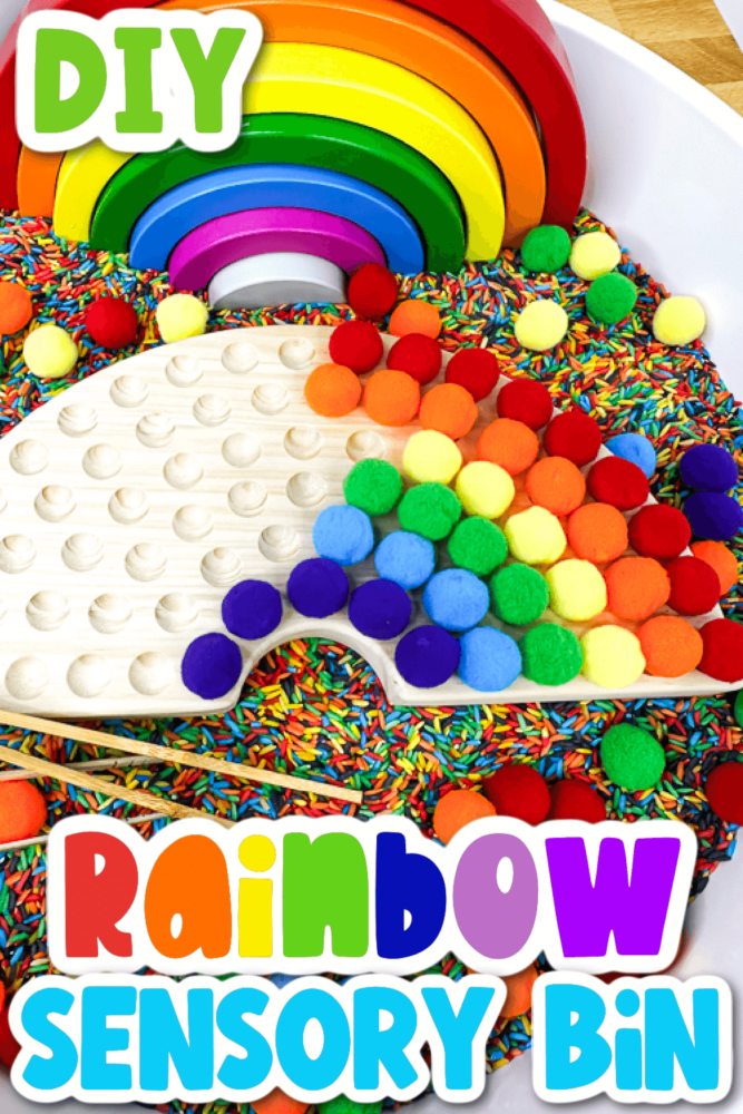 Beautiful, Color Sorting Rainbow Sensory Bin for Kids - Life Over C's