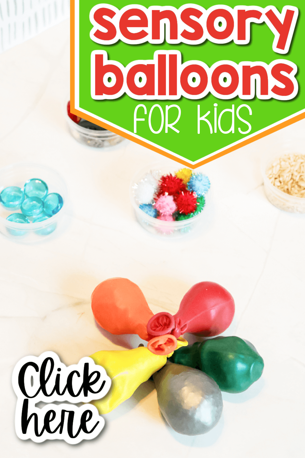 DIY Sensory Balloons- Easy Calm Down Toys for Kids
