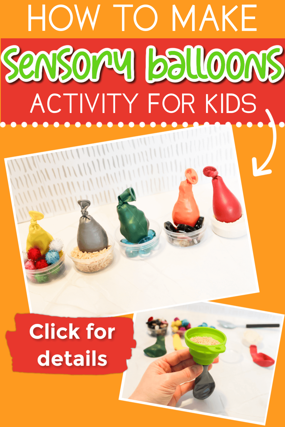 DIY Sensory Balloons- Easy Calm Down Toys for Kids