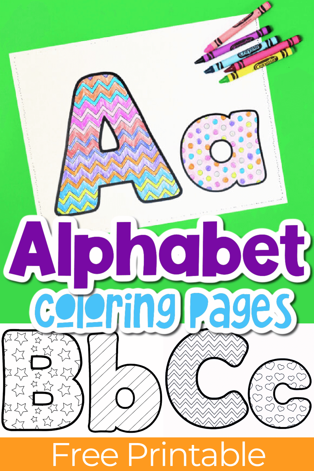 Free Printable Alphabet Coloring Pages for Kids
