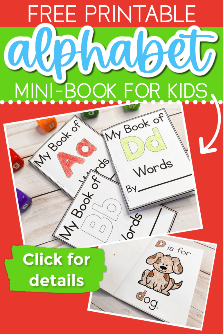 Free Printable Mini Alphabet Books for Preschoolers - Life Over C's
