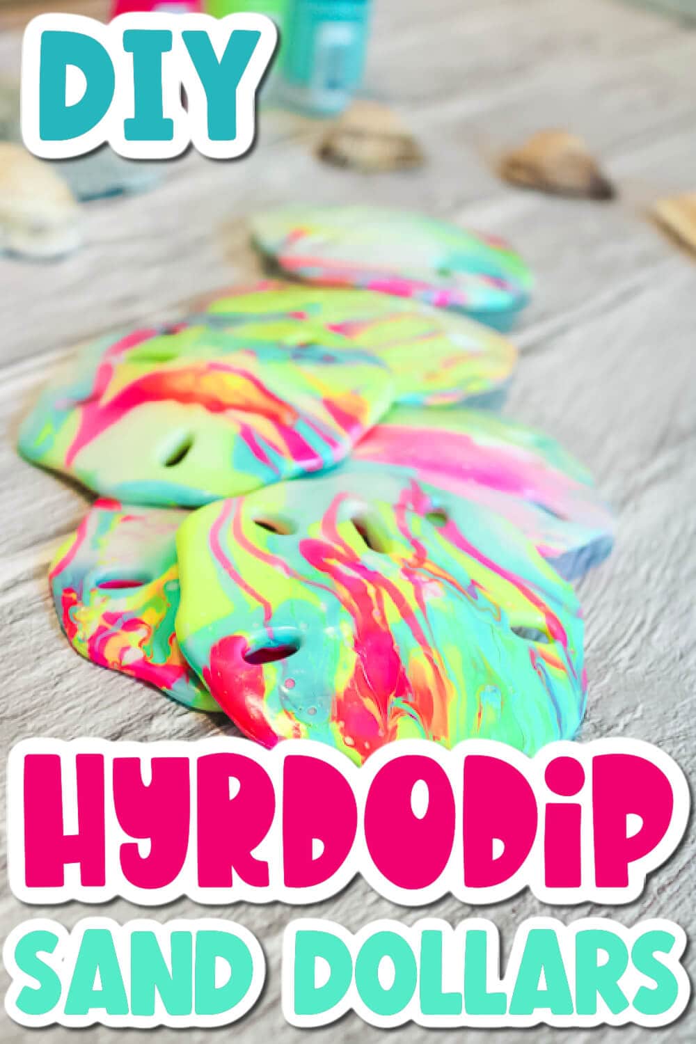 Easy Guide to Hydro-Dipping Sand Dollars Summer Art 🐚