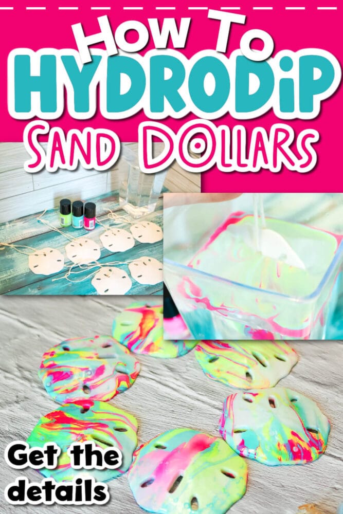 Easy Guide to Hydro-Dipping Sand Dollars Summer Art 🐚