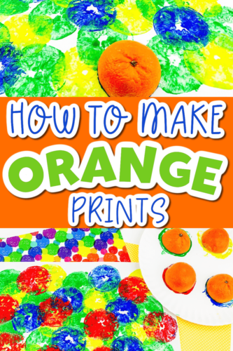 Painting with Oranges- Exciting Summer Art for Kids 🍊☀️