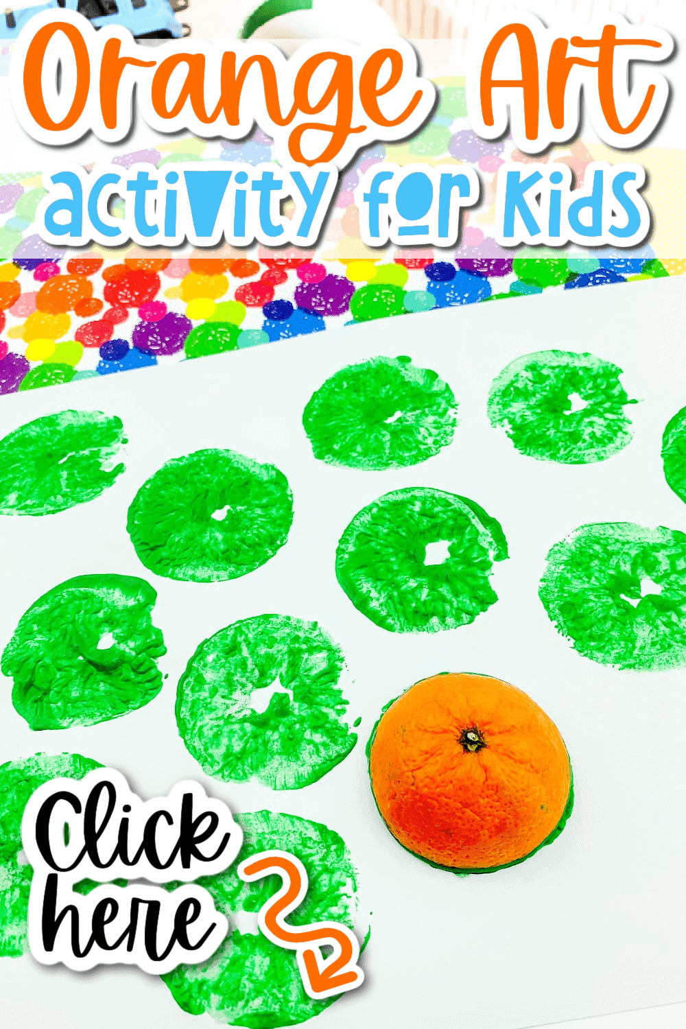 Painting with Oranges- Exciting Summer Art for Kids 🍊☀️