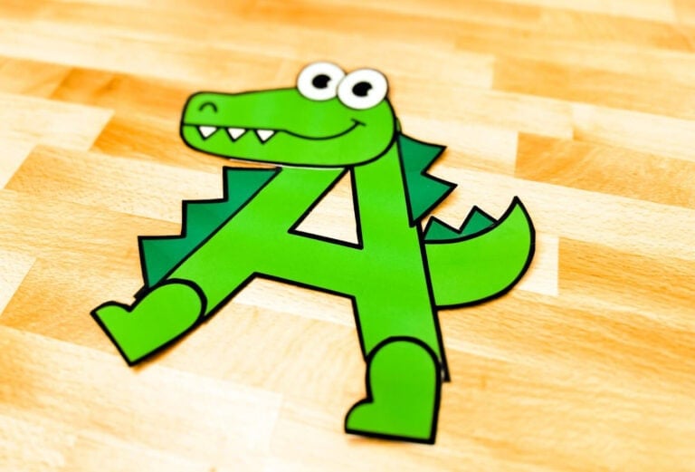 Free Printable Letter A Craft for Kids: A is for Alligator🐊