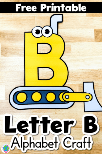 Free Printable Uppercase Letter B Craft Template - Life Over C's