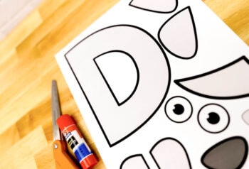 Free Printable Uppercase Letter D Craft: D is for Dog