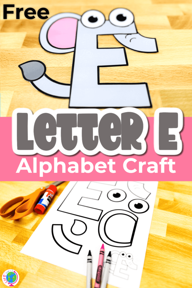 Free Printable Uppercase Letter E Craft Template