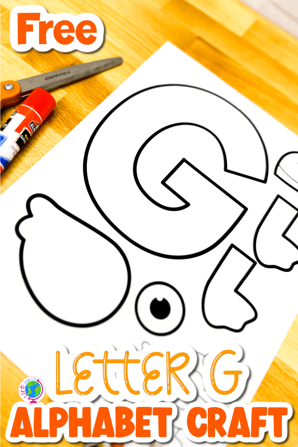 Free Printable Uppercase Letter G Craft Template