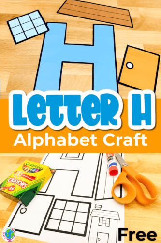 Free Printable Uppercase Letter H Craft Template