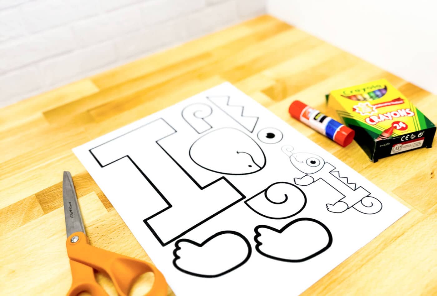 Uppercase Letter I Craft Free Printable Template