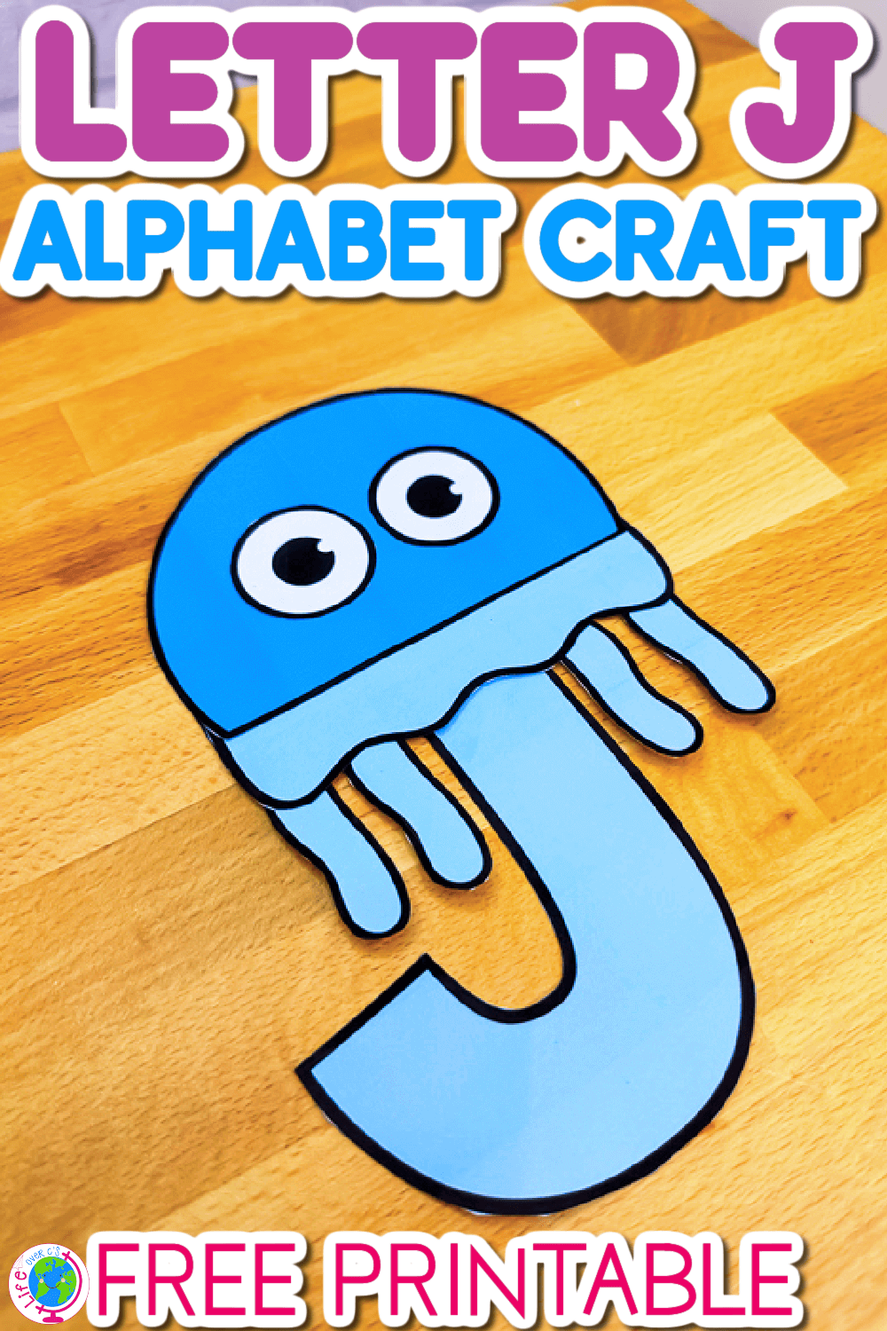 Uppercase Letter J Craft Free Printable Template