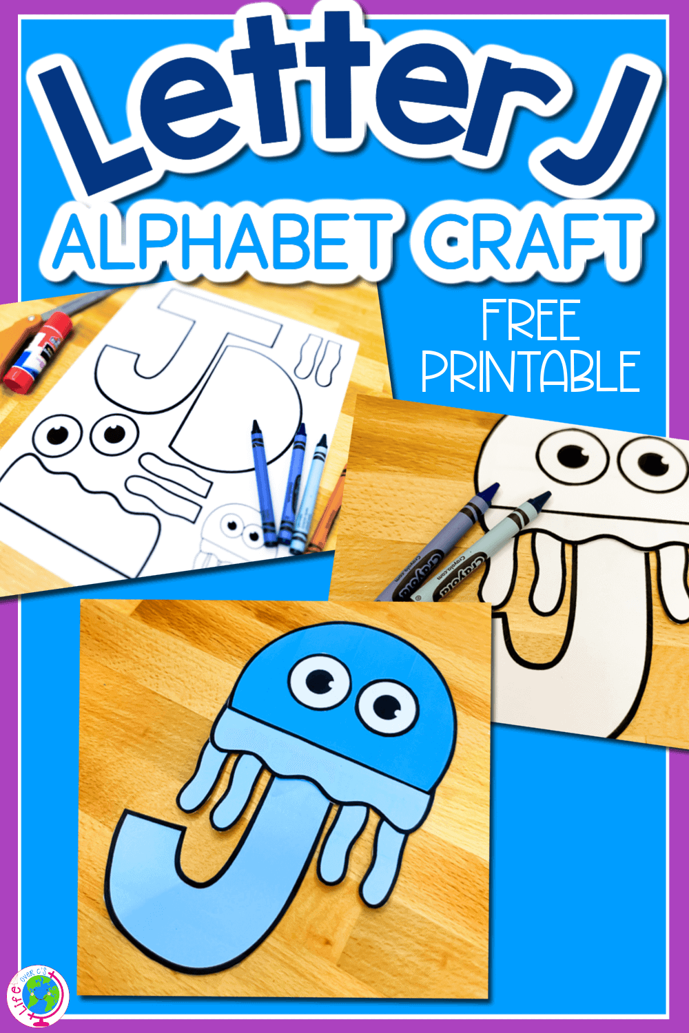 Uppercase Letter J Craft Free Printable Template
