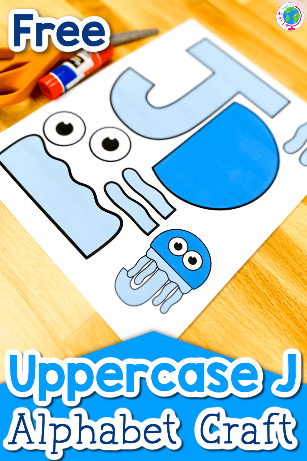 Uppercase Letter J Craft Free Printable Template