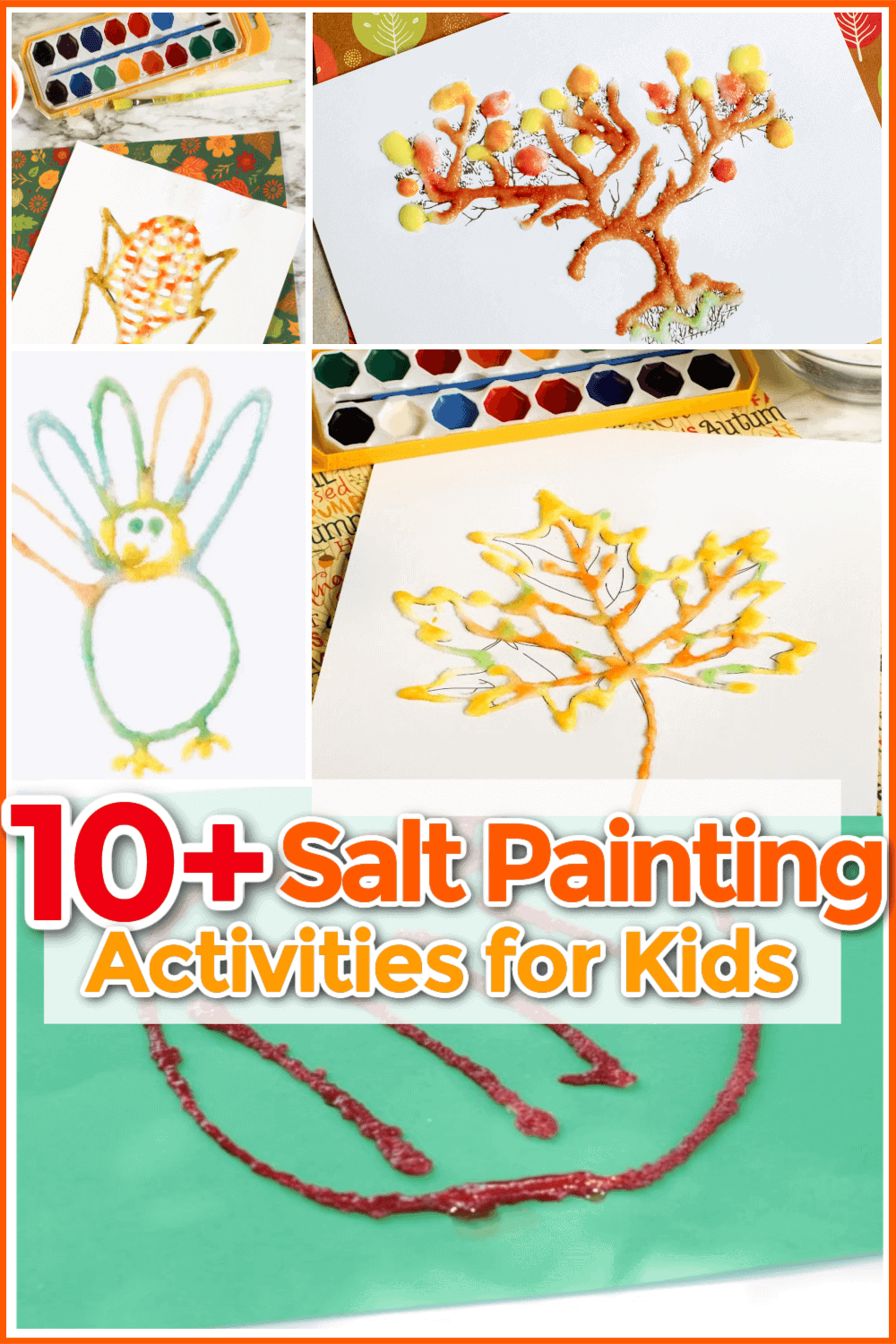 Salt Painting for Kids: 10+ Fun Themes