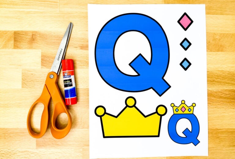 Free Printable Uppercase Letter Q Craft Template