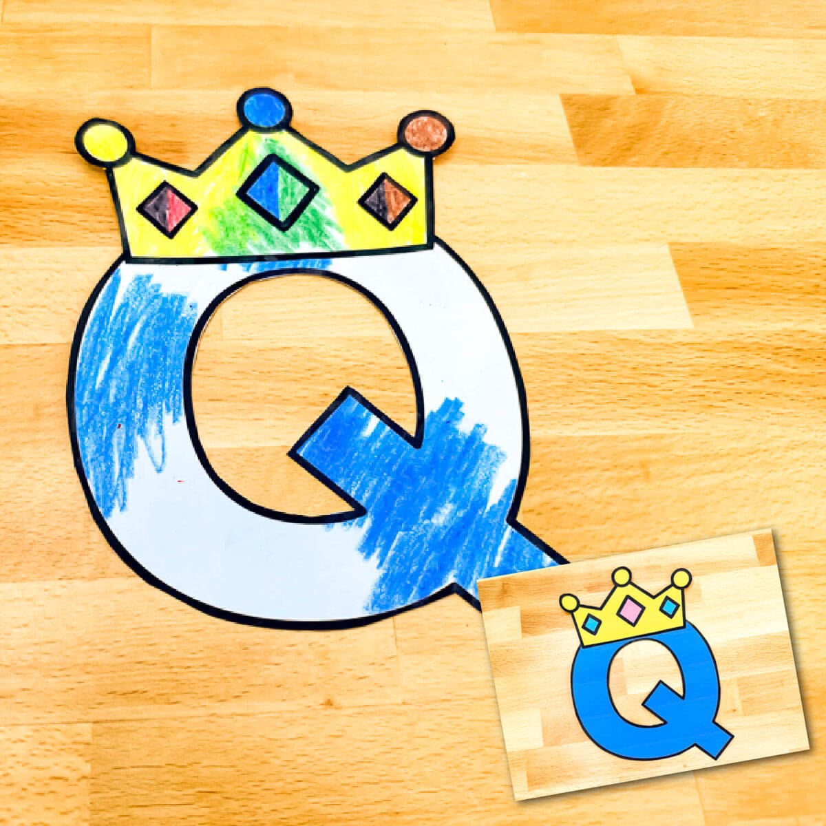 Free Printable Uppercase Letter Q Craft Template