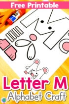 Free Printable Uppercase Letter M Craft Template