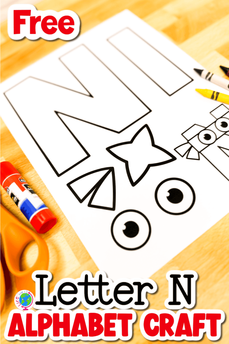 Free Printable Uppercase Letter N Craft Template