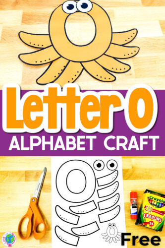 Free Printable Uppercase Letter O Craft Template