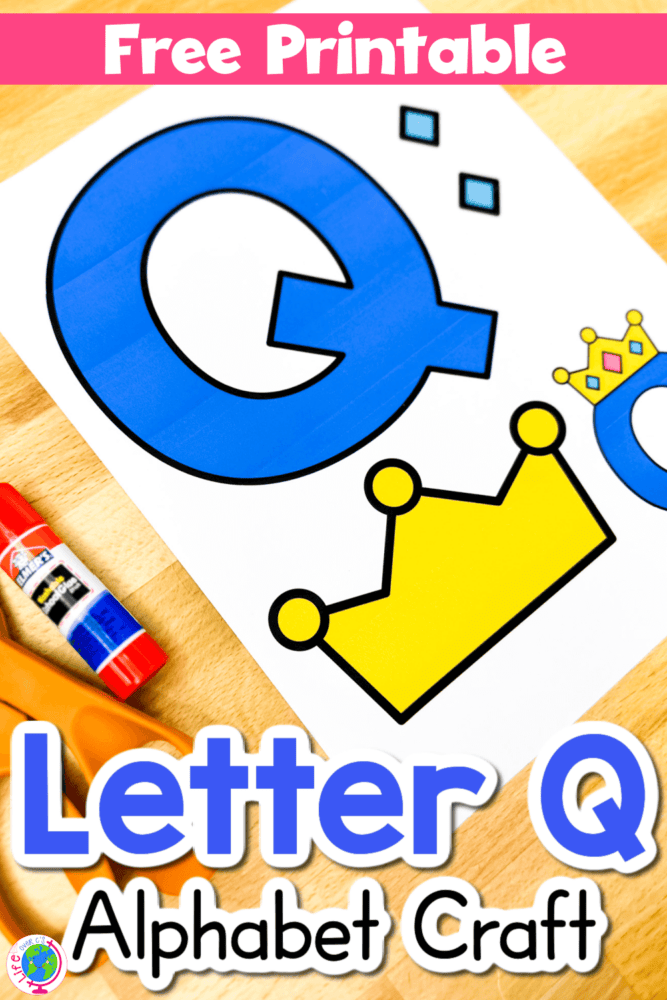 Free Printable Uppercase Letter Q Craft Template